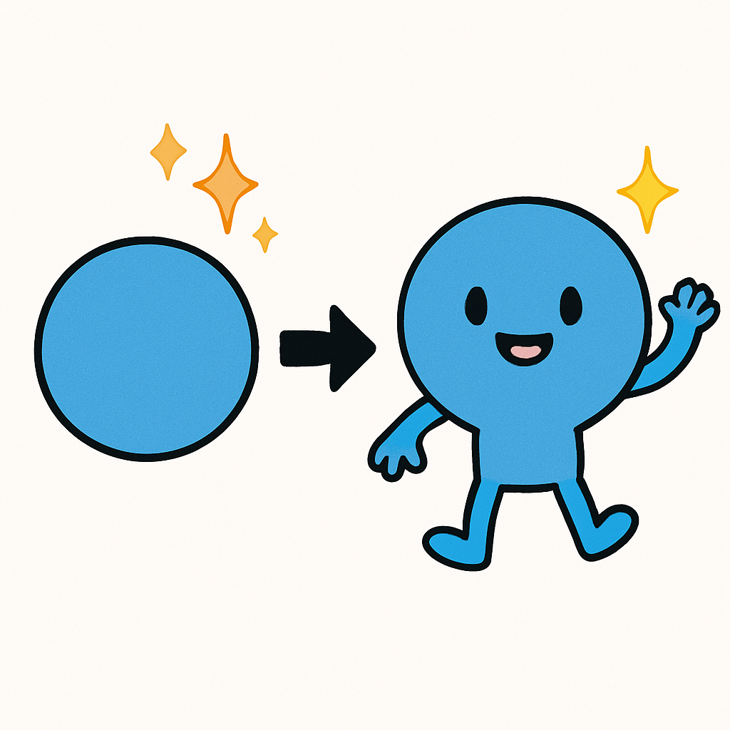 Morphing Shape to Character