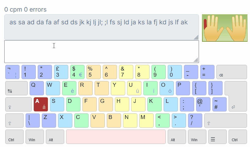 Home Row Keys (ASDF JKL;)