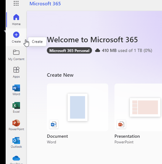 Create Your Microsoft Word Account